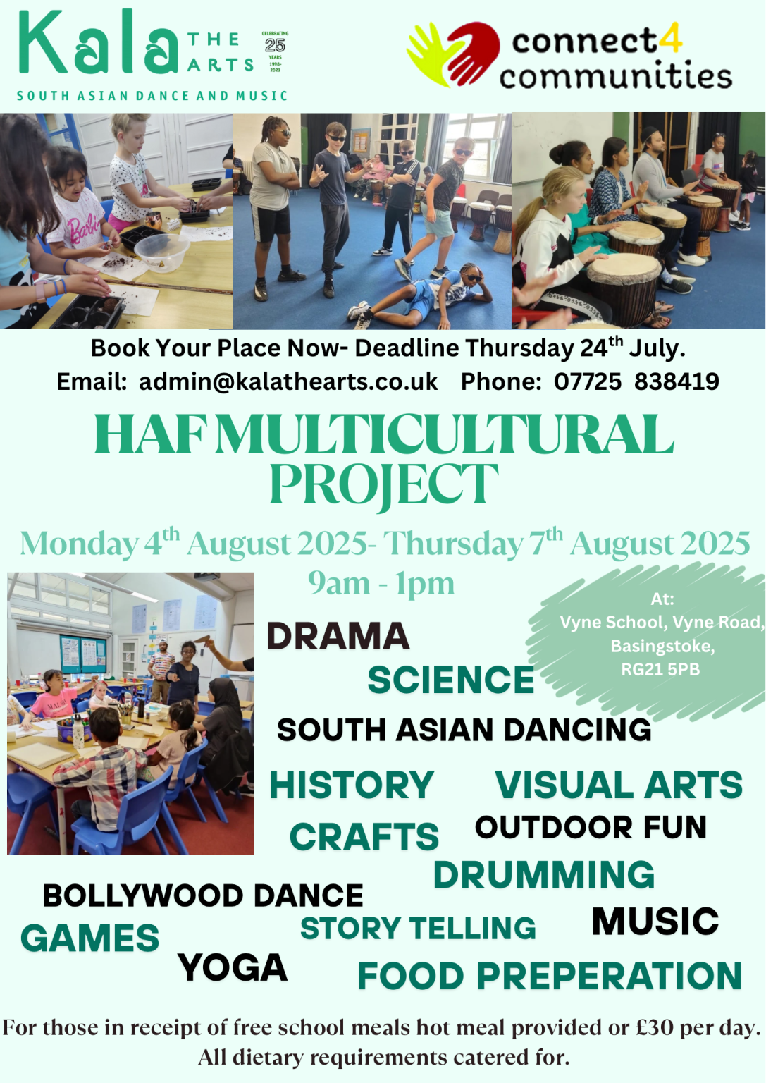 Kala The Arts is back with summertime HAF programme - Basingstoke ...