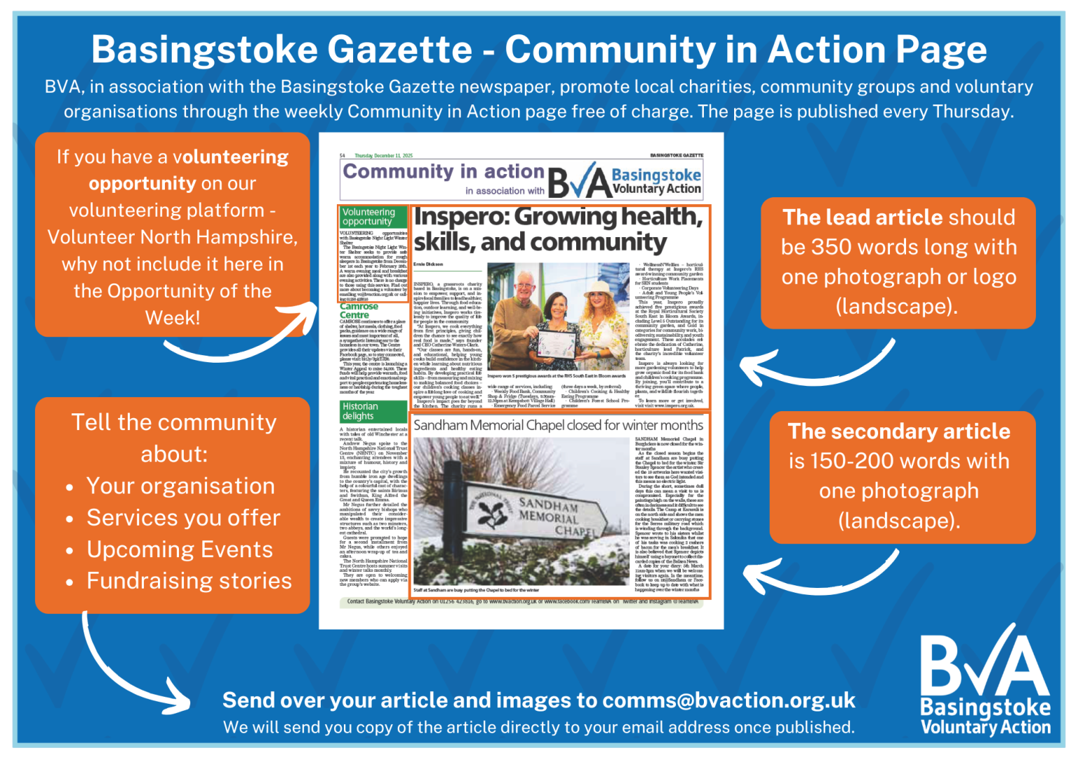 Promote Your Organisation - Basingstoke Voluntary Action